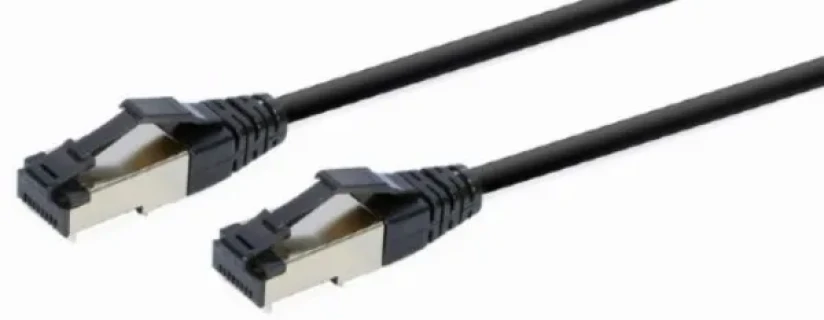 PP8-LSZHCU-BK-0.25M Gembird Mrezni kabl S/FTP Cat.8 LSZH patch cord, black 0.25m