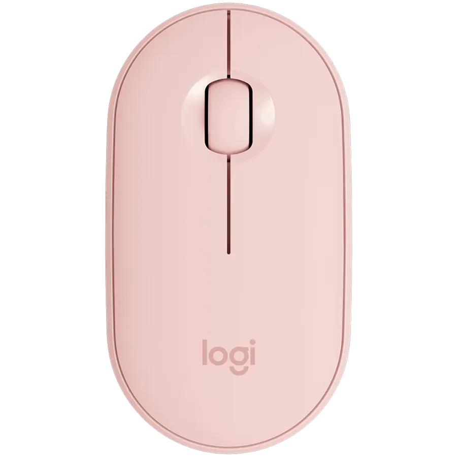 LOGITECH M350S Pebble 2 Bluetooth Mouse - TONAL ROSE