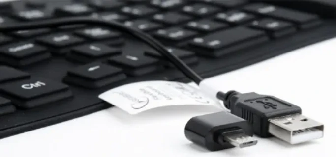 KB-109F-B Gembird Fleksibilna tastatura US layot USB+microUSB OTF adapter