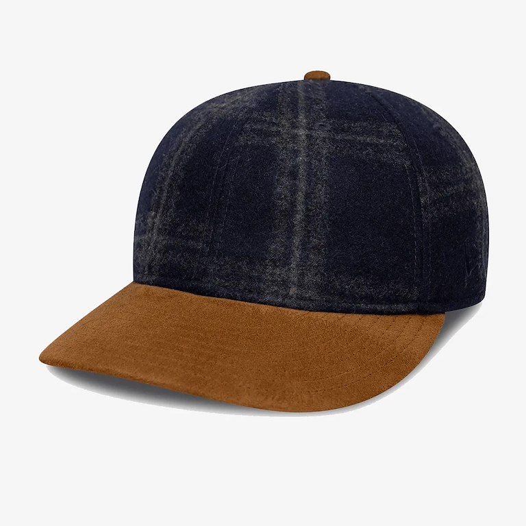 new era kačket karo wool navy retro