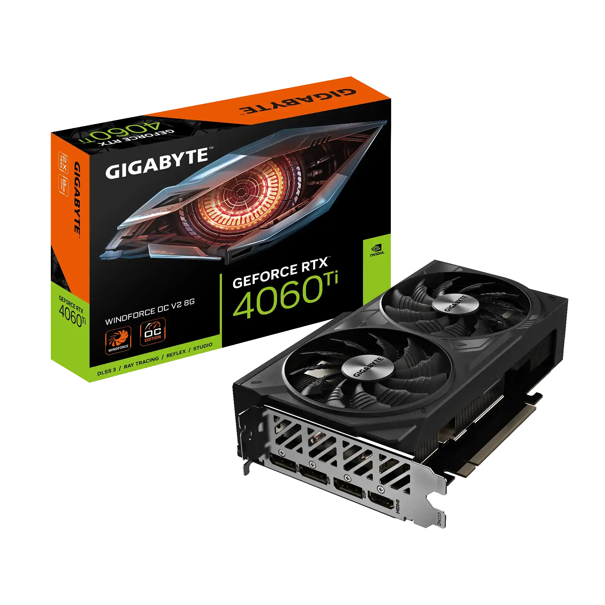 Graficka karta Gigabyte GeForce RTX 4060 Ti WINDFORCE OC V2 GDDR6 8GB 128 bit 2xDP/2xHDMI