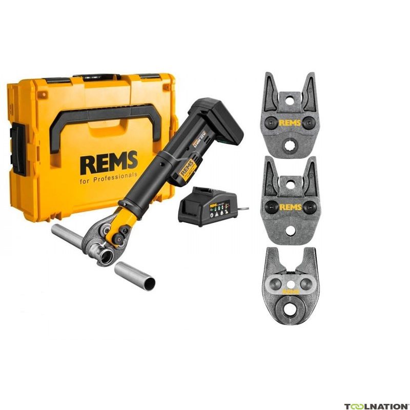 REMS 578X10 – Mini‑Press S 22 V ACC Basic Pack akumulatorska radijalna presa Ø 10–40 mm + 3 × Krimp klešta