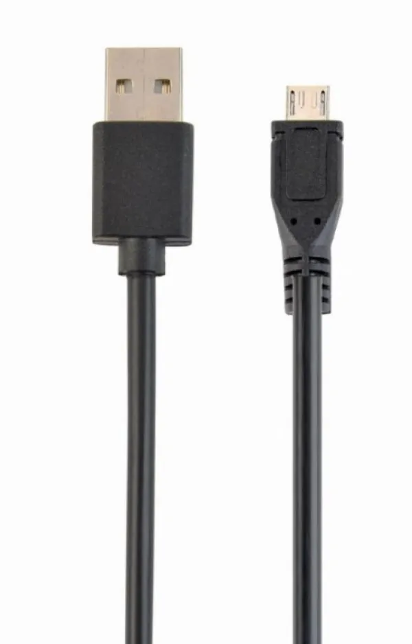 CC-mUSB2D-1M Gembird Double-sided USB 2.0 AM to Micro-USB cable, black, 1 m