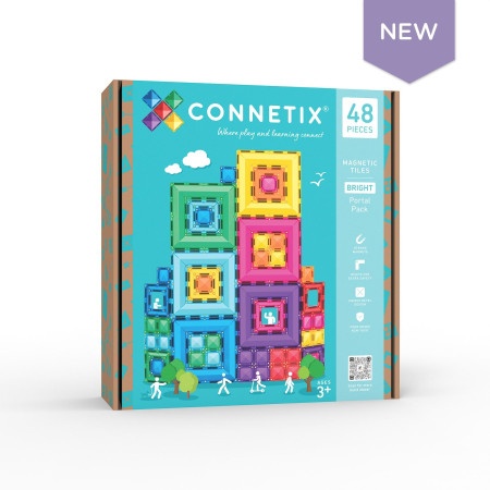 Connetix Magnetni konstruktor Sjajni šareni kvadrati 48 delova ( SW12422 )