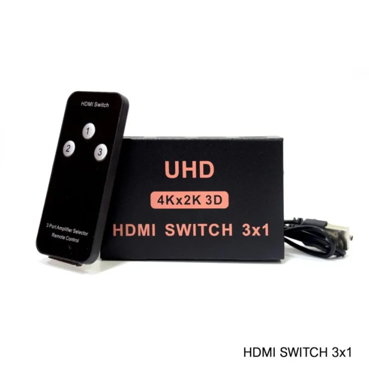HDMI switch 3x1, 4Kx2K 3D Activ