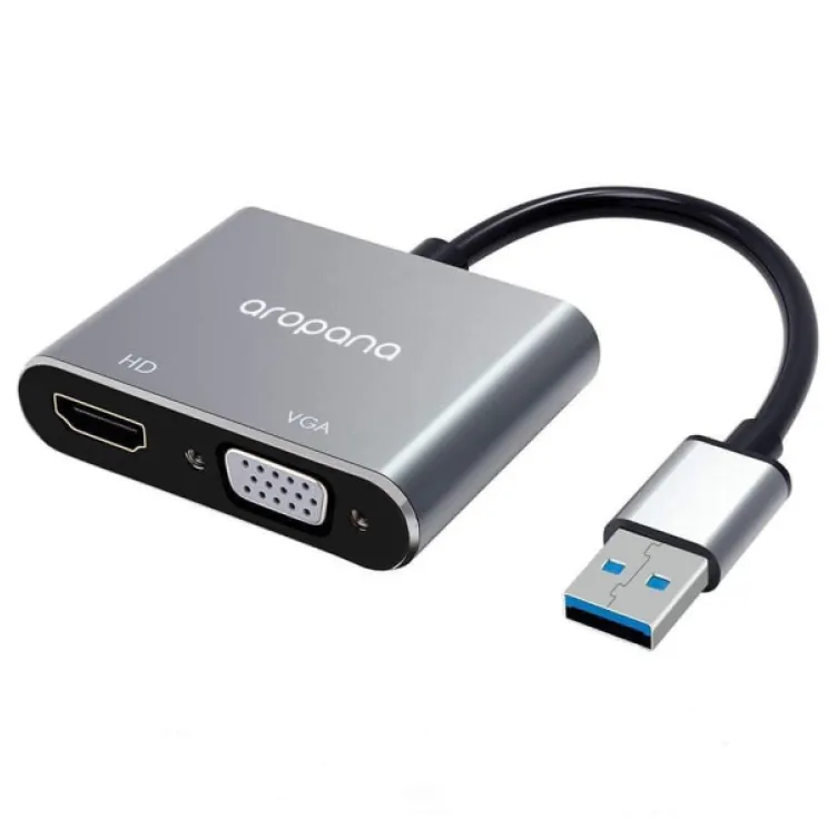 Adapter-konvertor USB 3.0 na HDMI+VGA