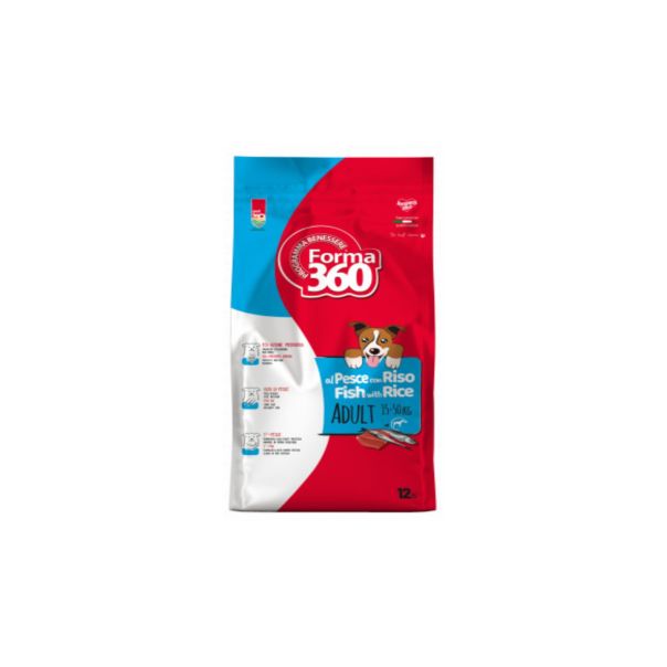 PET360 Benessere Forma 360 za odrasle pse 12 kg, sensitive, riba