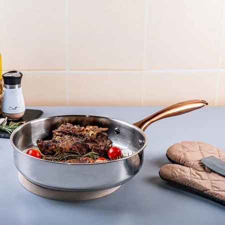 Metalac inox tiganj sa staklenim poklopcem 24 ( 387169 )