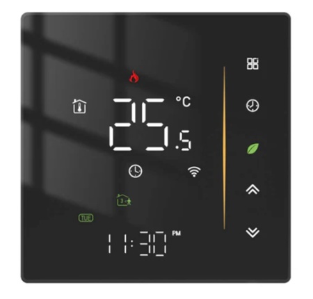 Moes zht-006-gc-bk-ms pametni termostat za bojler (voda/gas) crni smart zigbee ( 400-1188 )