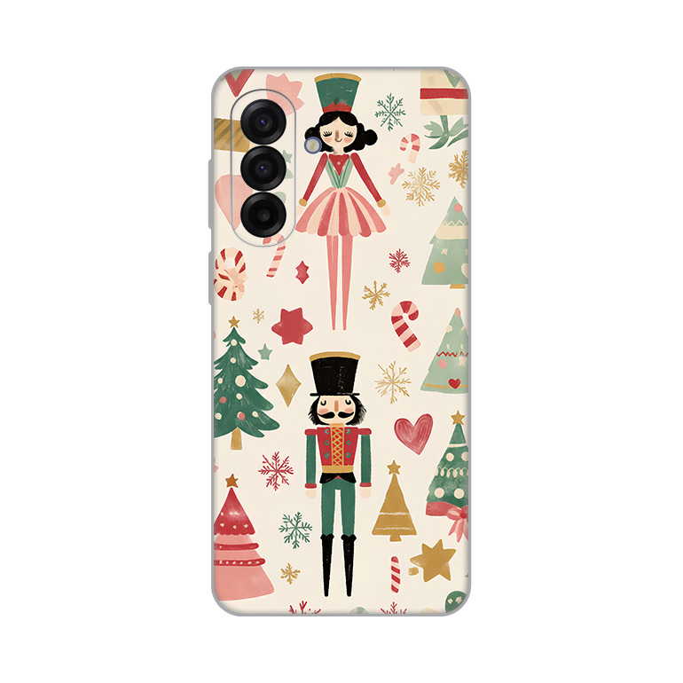 Zastitna silikonska maska (futrola) PRINT - Samsung A175 Galaxy A17 Vintage Christmas