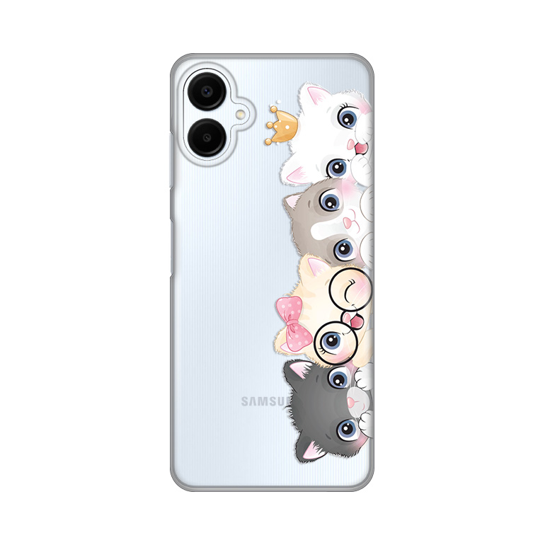 Zastitna ultra tanka (skin) maska / futrola PRINT - Samsung A065F Galaxy A06 Cats