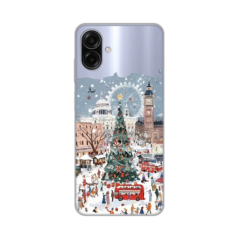 Zastitna ultra tanka (skin) maska / futrola PRINT - Samsung A075F Galaxy A07 Christmas Town