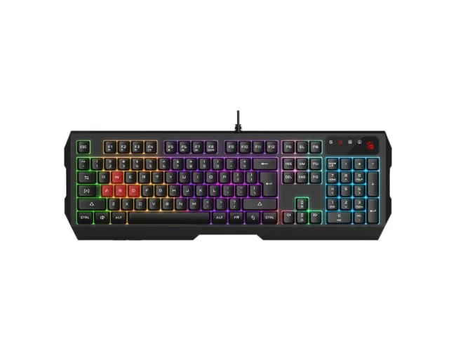 A4Tech A4 - B135N - BK gejmerska tastatura - neon LED osvetljenje, USB, US layout, crna