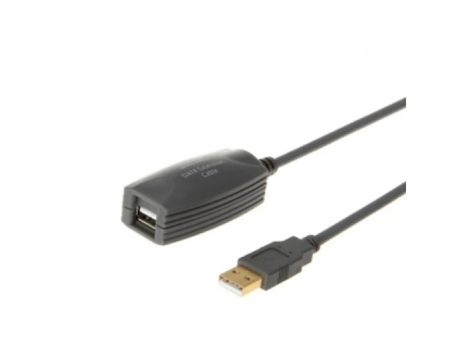 E-Green (OST03722) produžni kabl sa pojaeivaeem USB A (Muški) na USB A (Ženski) 5m crni
