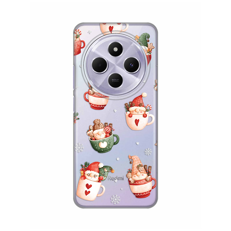 Zastitna silikonska maska (futrola) PRINT - Xiaomi Redmi 14C/Redmi A4 Ho Ho Ho