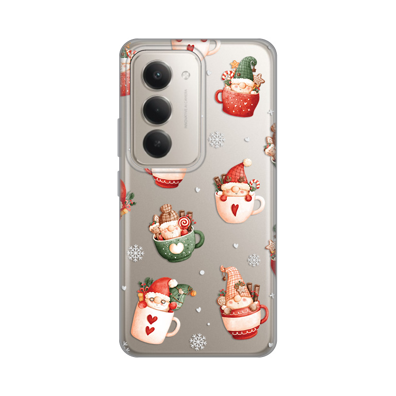 Zastitna silikonska maska (futrola) PRINT - Xiaomi Redmi 15 4G Ho Ho Ho