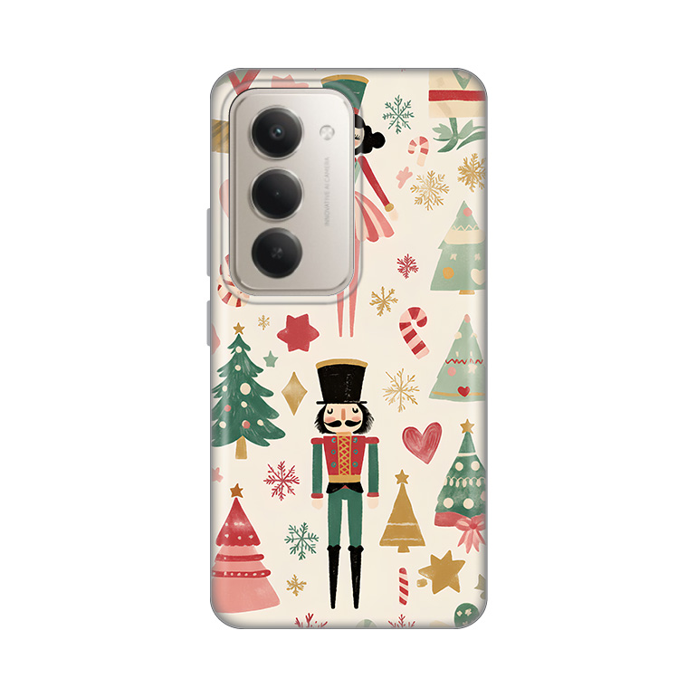 Zastitna silikonska maska (futrola) PRINT - Xiaomi Redmi 15 4G Vintage Christmas