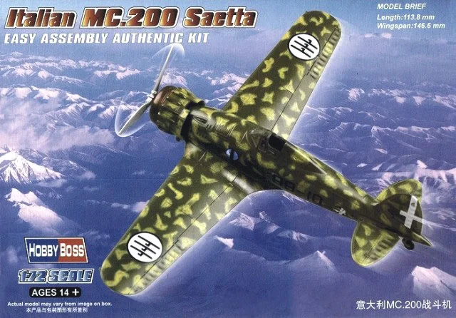 HOBBY BOSS 1/72 Italian MC.200 Saetta