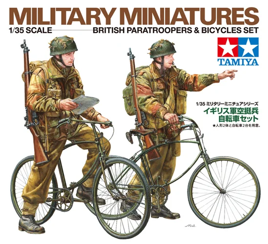 TAMIYA 1/35 British Paratroopers & Bicycle set