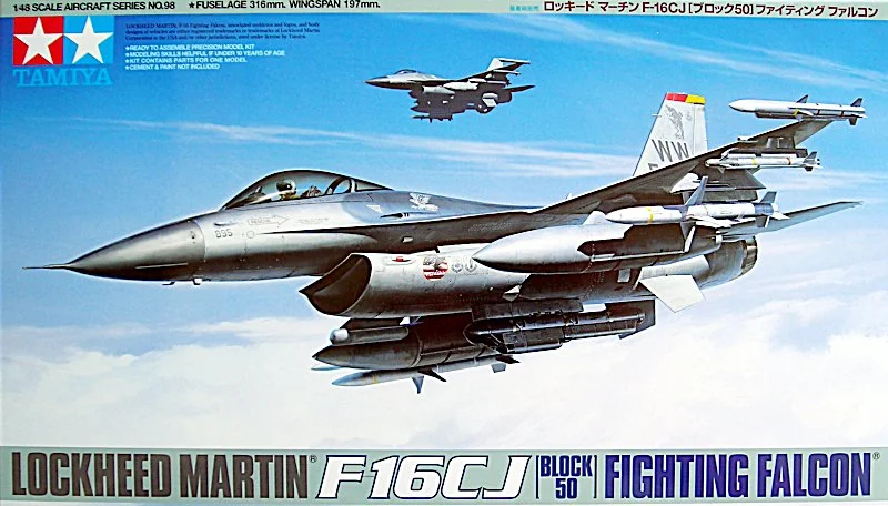 TAMIYA 1/48 Lockheed Martin F-16CJ (Block 50) Fighting Falcon