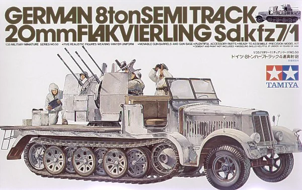 TAMIYA 1/35 German 8-ton Halftrack AA Gun Sd.Kfz7/1