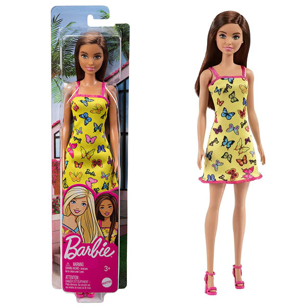 Barbie lutka Yellow Butterfly Dress 001897