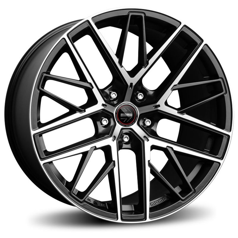 Alu felna 21x9.5J 5/120 ET32 64.1 MOMO RFX01 Matt Black Polished