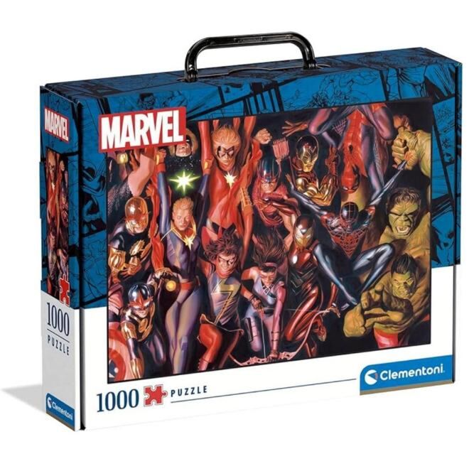 CLEMENTONI SLAGALICA PUZZLE KOFER 1000 DELOVA AVENGERS