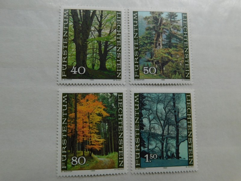 LIECHTENSTEIN 1980 KOMPLET ČISTA SERIJA