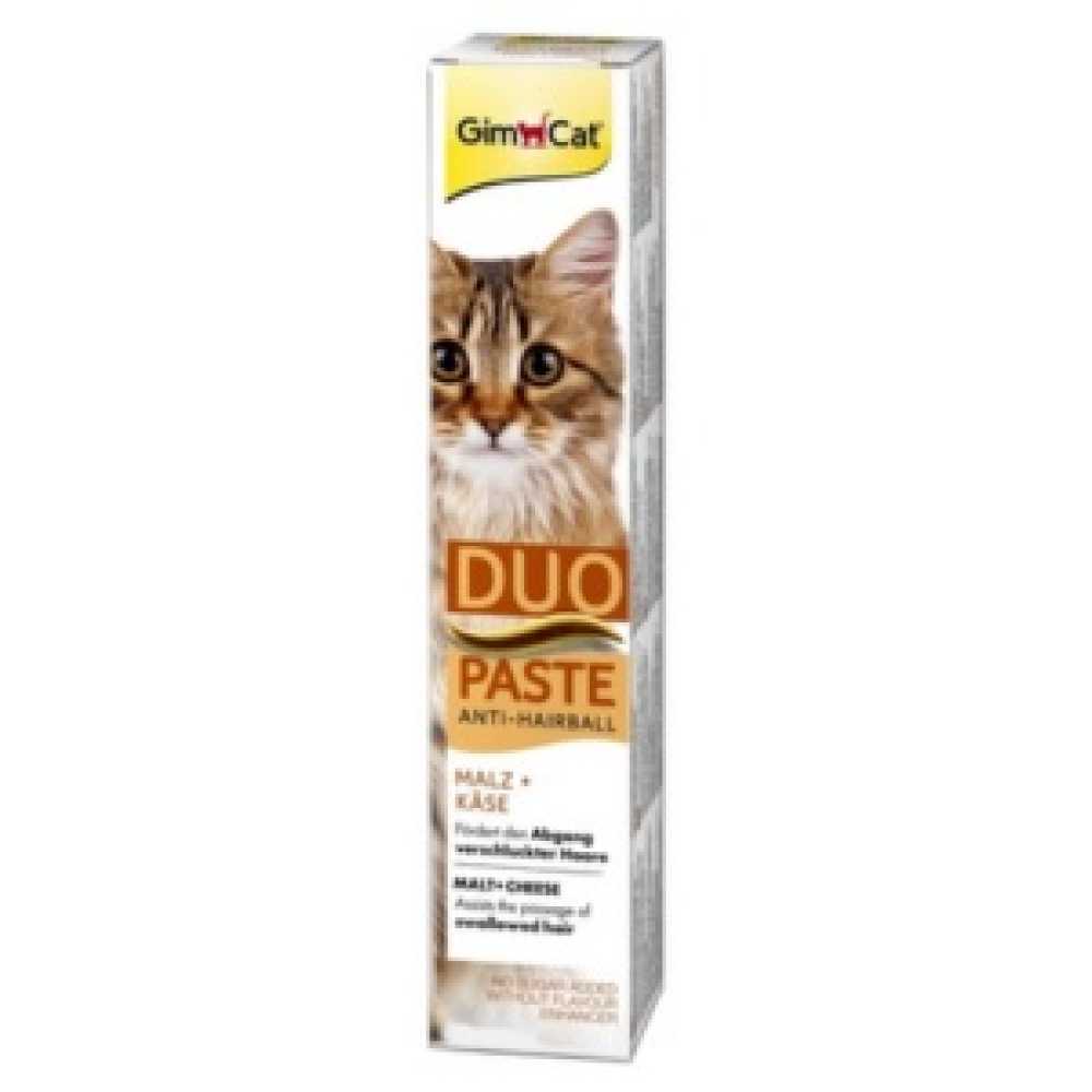 GimCat Anti-Hairball DUO pasta za mačke - sir 50g
