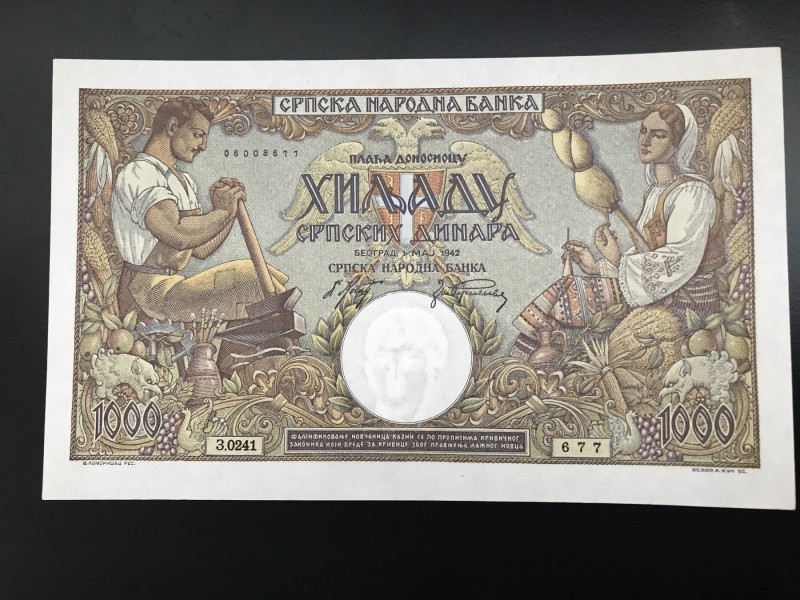 1000 DINARA 1942.(2).