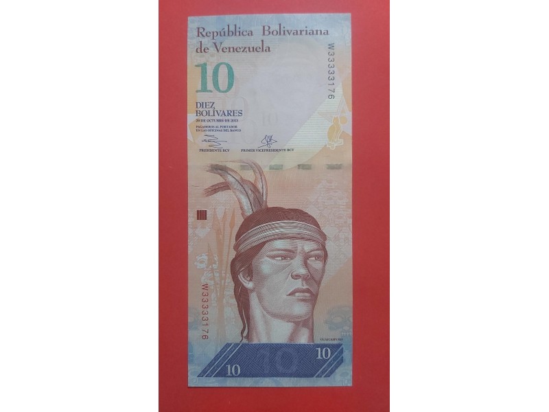 10 bolivares 2013 god Venecuela UNC