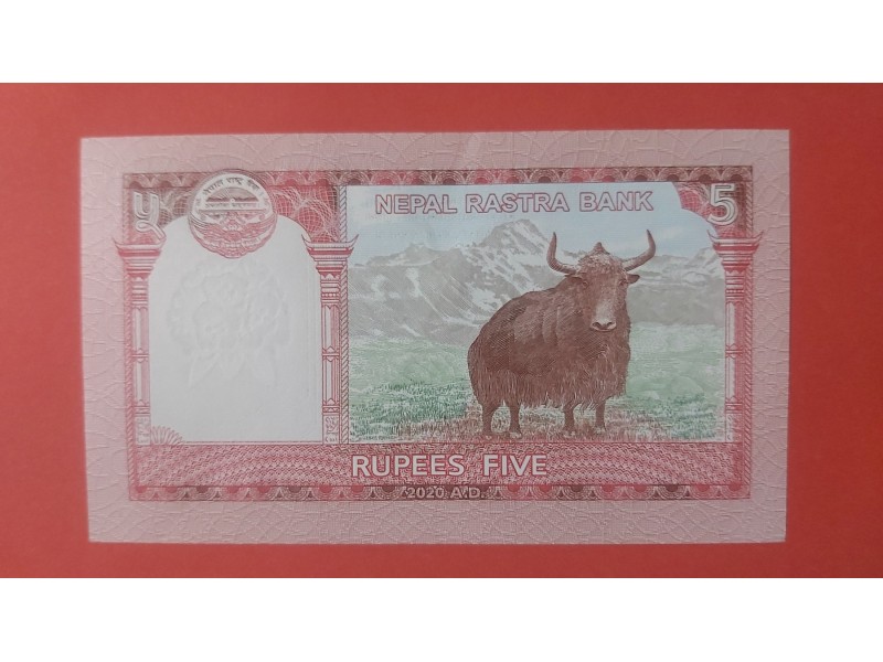 5 rupees 2020 god Nepal Xf