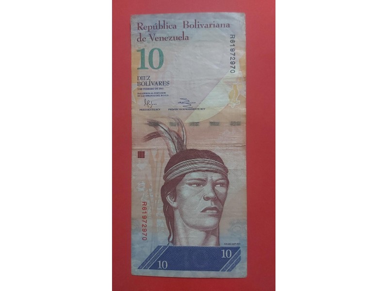 10 bolivares 2011 god Venecuela Vf