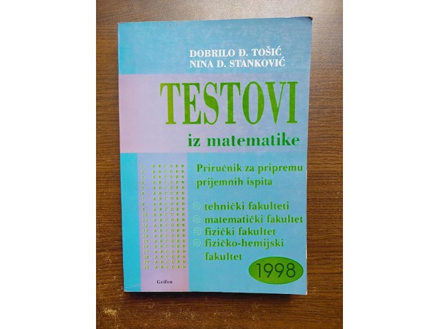 Tošić , Stanković - Testovi iz matematike