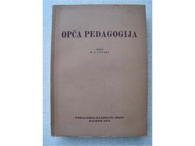 Opca Pedagogija - uredio Dr S. Pataki