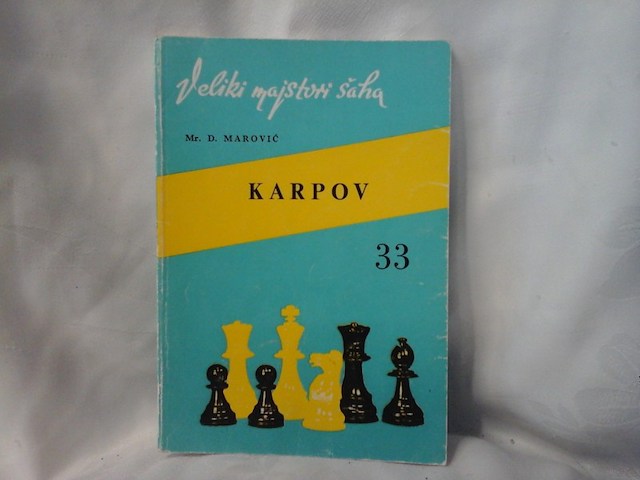 Karpov Marović veliki majstori šaha