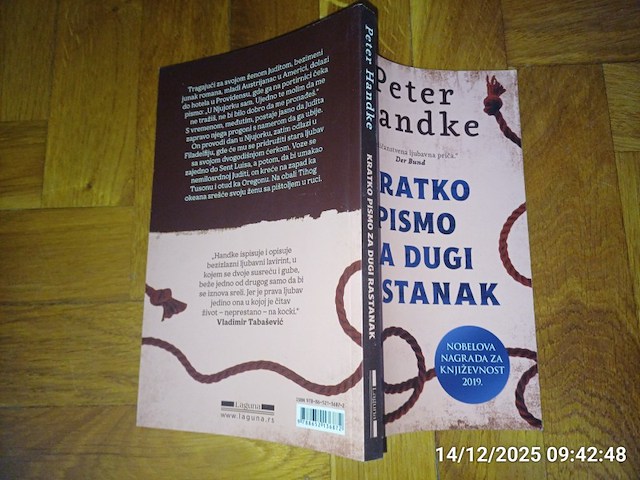 PETER HANDKE, KRATKO PISMO ZA DUGI RASTANAK
