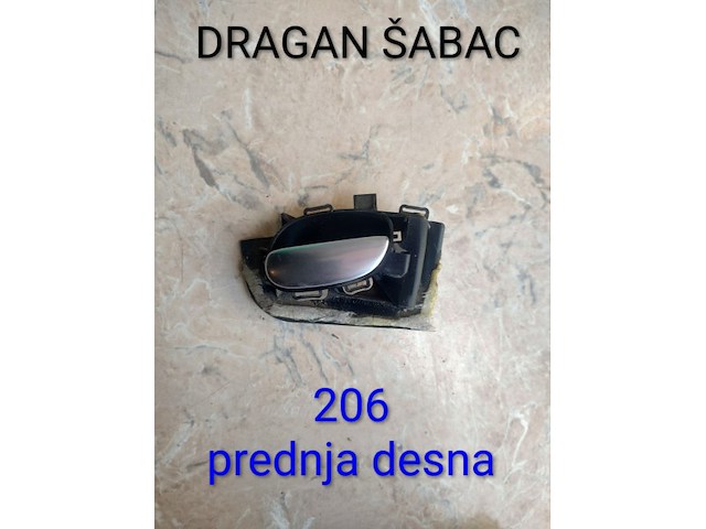 PEUGEOT 206 kvaka unutrašnja prednja desna