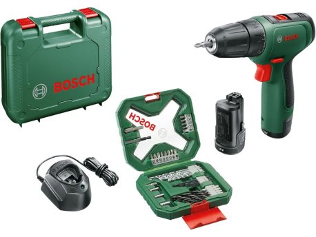 BOSCH zeleni alat 06039D3008 Easydrilla 1200 (2x1.5 Ah) +GAL 1210 CV+ AC set X34 SET
