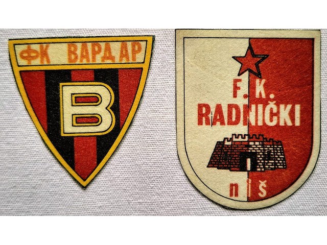 FK Vardar i FK  Radnički, stare nalepnice