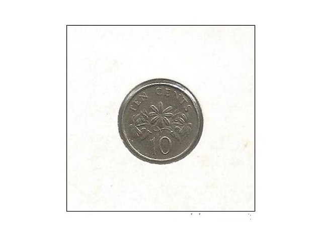 g7 Singapore 10 cents 1986. u kartonu