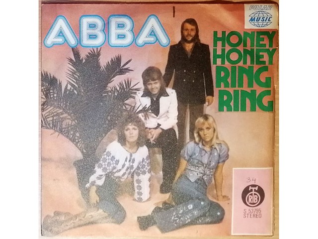 SP ABBA - Honey Honey / Ring Ring (1974) PERFEKTNA