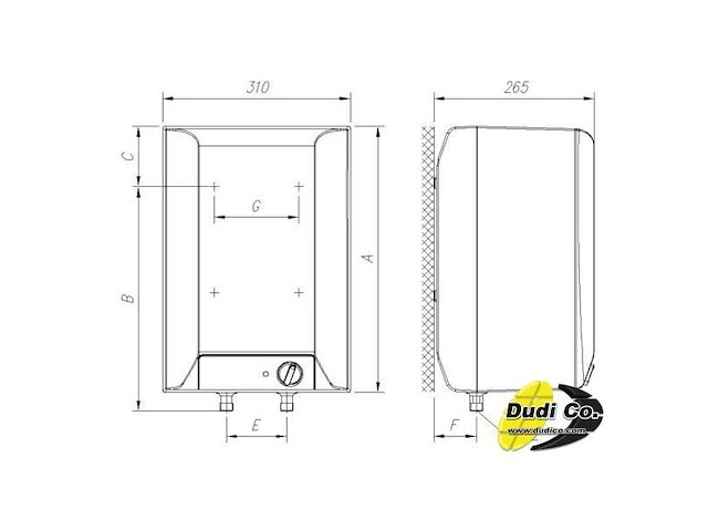 GORENJE Bojler bez pritiska TEG10O - 9,8l