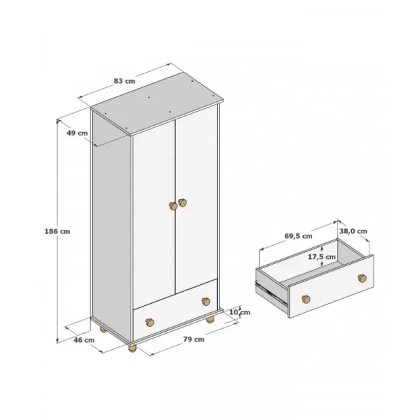 Garderober Lumi White