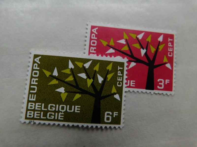 BELGIJA EUROPA 1962 KOMPLET ČISTA SERIJA