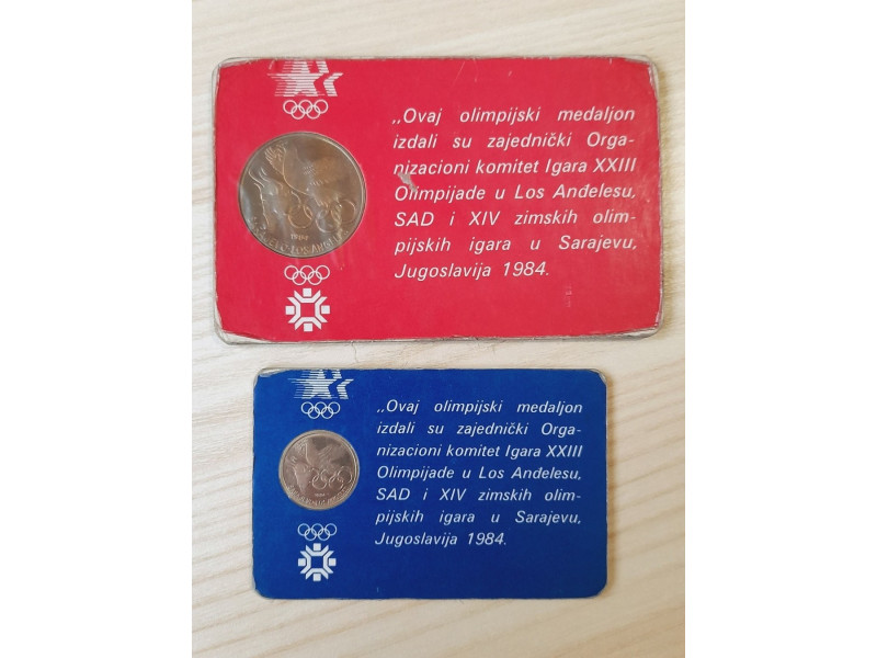 Dva medaljona ZOI 1984.Sarajevo