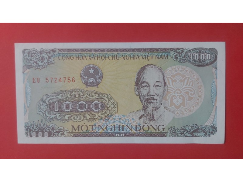 1.000 djong 1988 god Vijetnam UNC