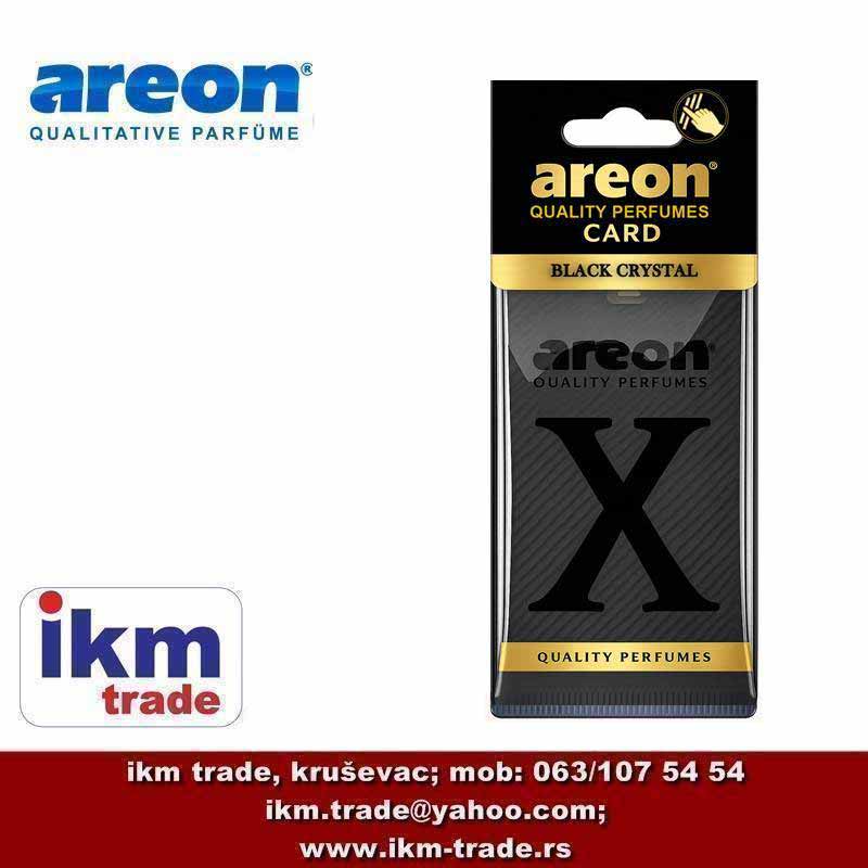 AREON CARD Black crystal – X gumena mirisna jelkica