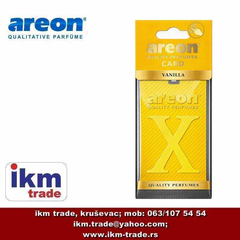 AREON CARD Vanilla – X gumena mirisna jelkica